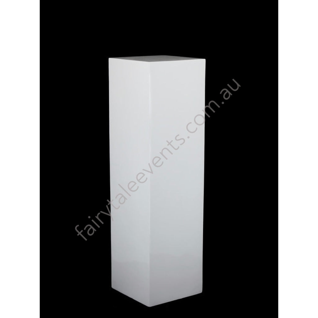 Rectangle plinth white – Fairytale Events Pty Ltd